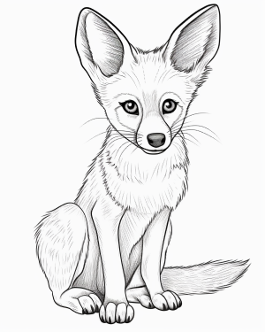 Jackal Coloring Page