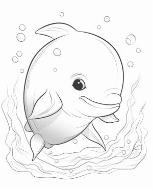 Baby Whale Coloring Pages
