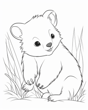 Wombat Coloring Pages