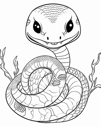 Snakes Coloring Pages - Free Printable Coloring Pages