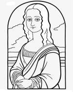 Famous Works of Art Coloring Pages