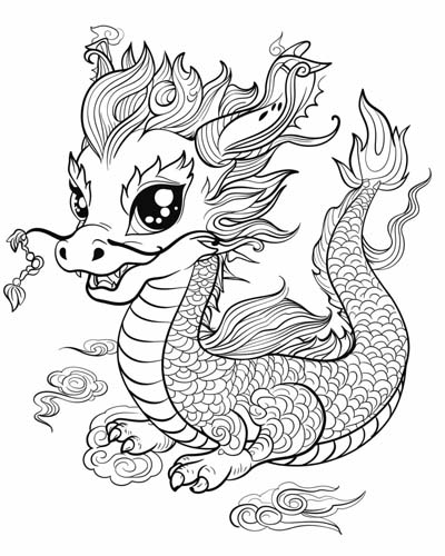 Chinese Dragon Coloring Pages Chinese Dragon Coloring Pages