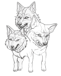 Cerberus Coloring Pages