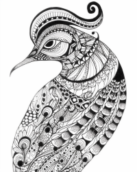 Fantasy Creature Coloring Pages - Phoenix