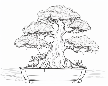 Bonsai Printable Coloring Pages - Free Printable Coloring Pages