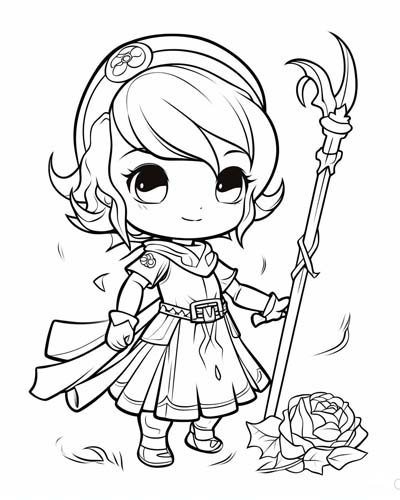 Printable Joan Of Arc Coloring Pages