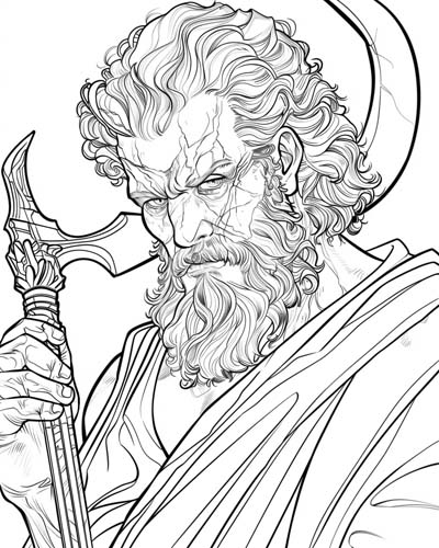 Greek Mythology Titans Coloring Pages