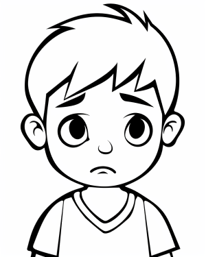 Coloring Pages Sad