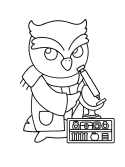 Bird Coloring Pages - Owls