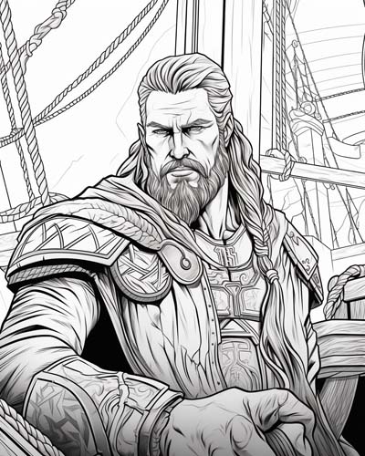 Viking warriors Coloring Pages
