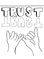 Trust Coloring Page Coloring Pages