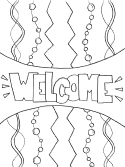 Preschool Welcome Coloring School Pages Worksheets Printable Poster ...